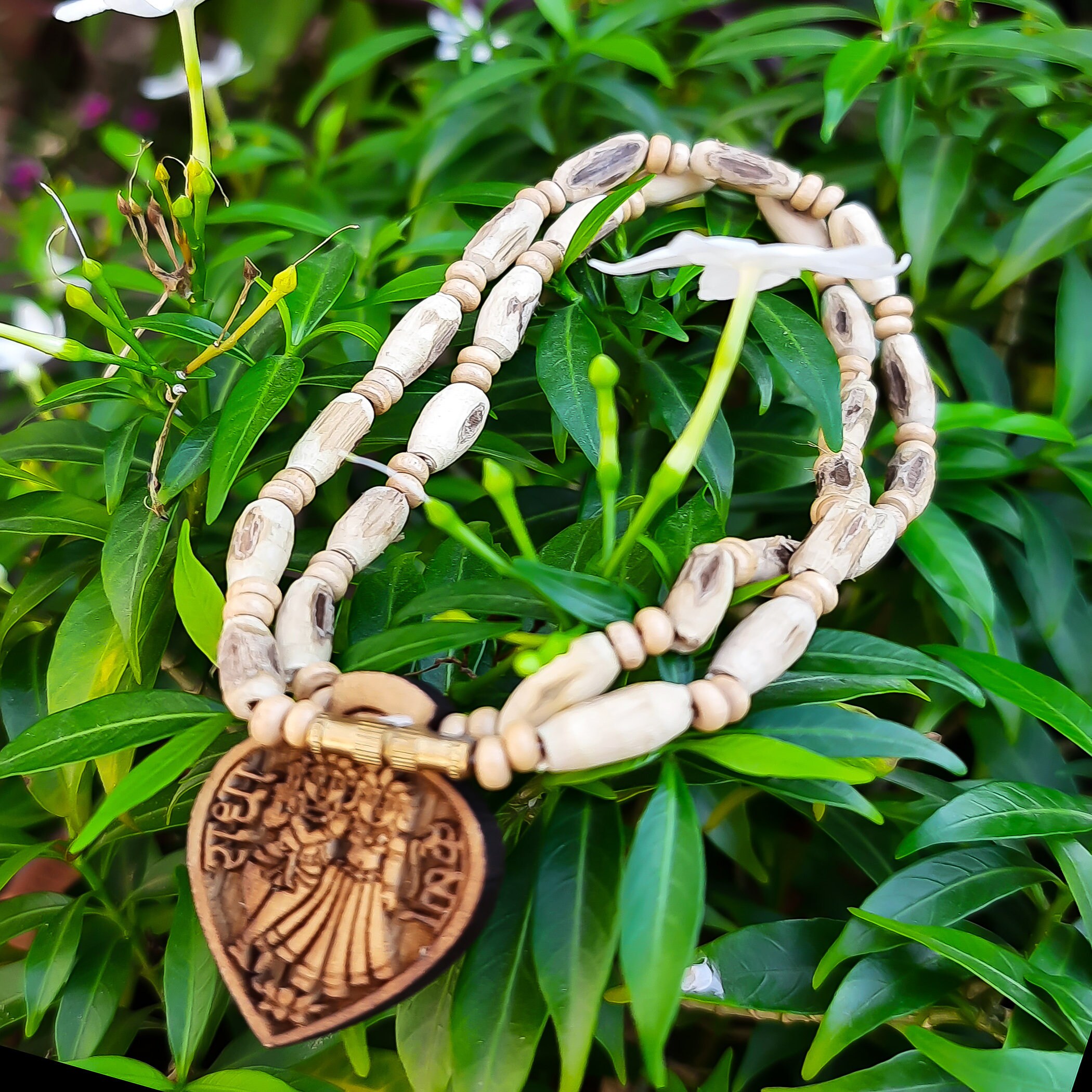 Radha Krishna Big Locket Original Tulsi Mala With Radha - Etsy