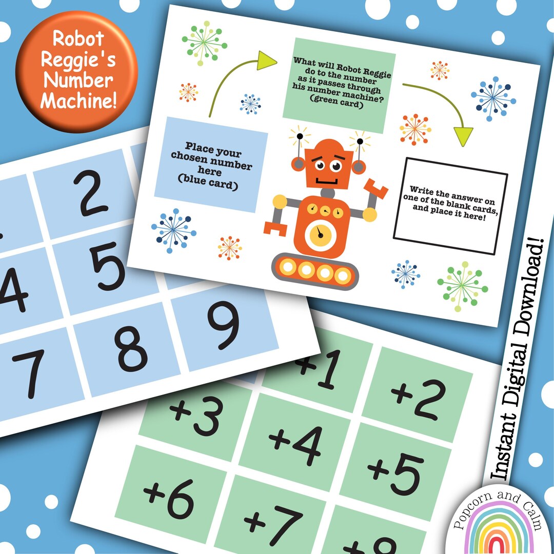 Math Activity, Addition Activity, Number Game, Early Years Numeracy ...
