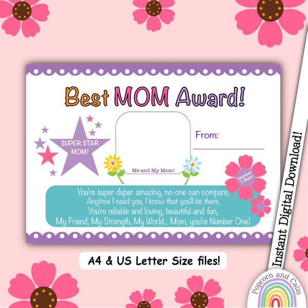 Best Mom Award - Etsy
