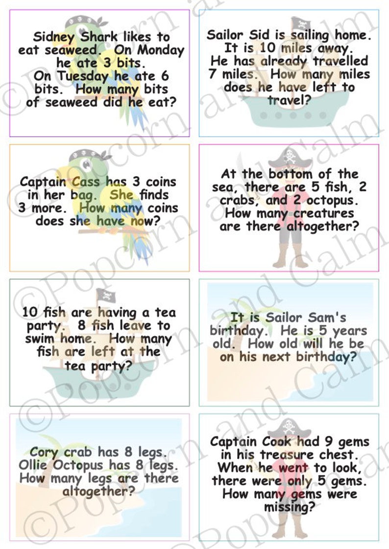 Maths Games, Pirate Maths Resource, Number Activity, Game for Kids ...