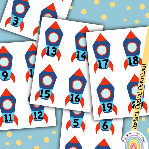 Number Cards Number Line Number Recognition Counting - Etsy