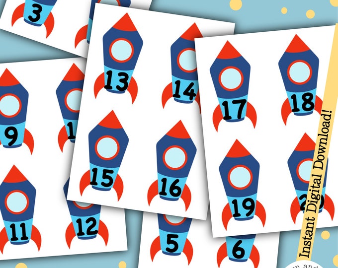 Number Cards, Number Line, Number Recognition, Counting Resource, Space ...