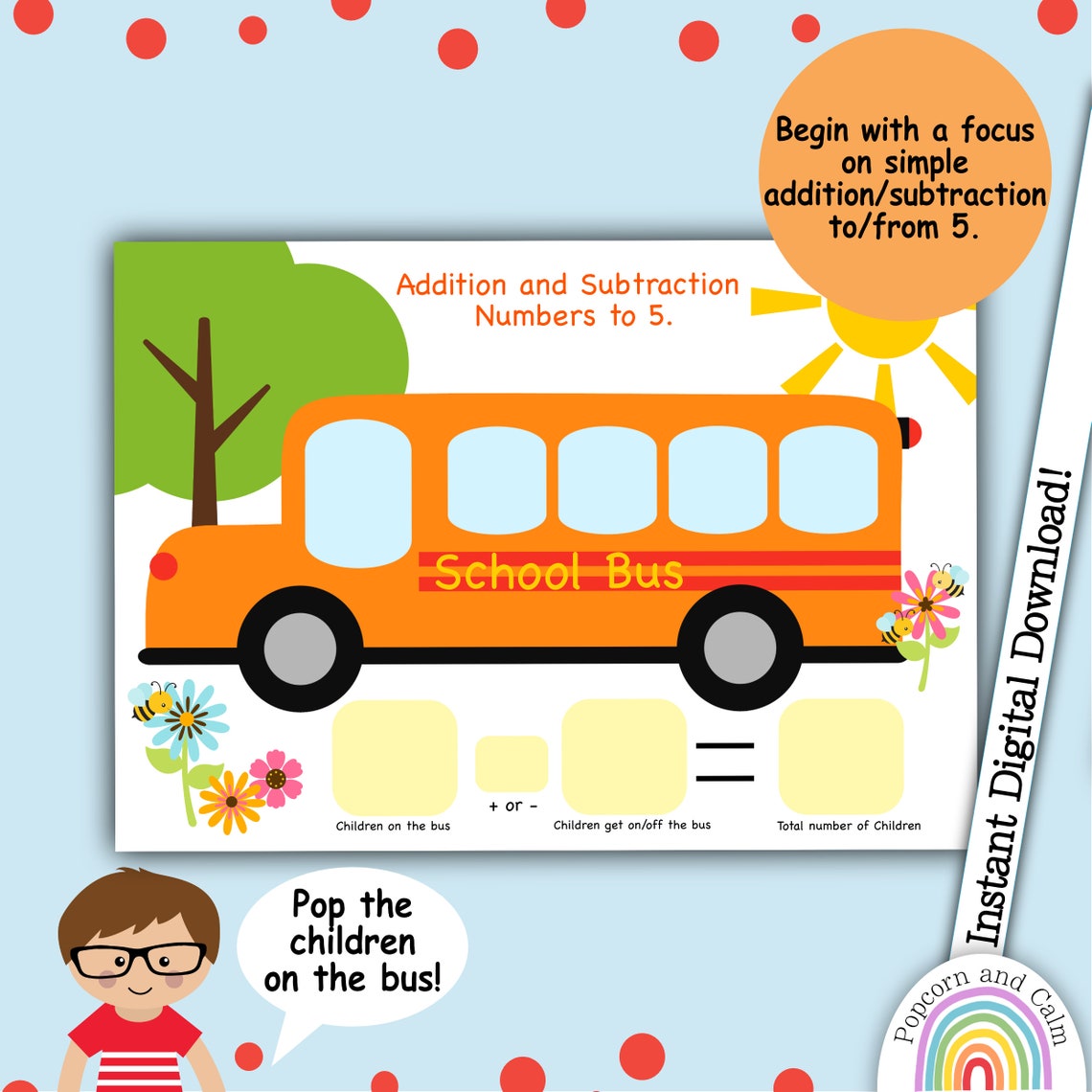 Number Activity Numeracy Resource Maths Game Learning - Etsy