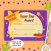 Super Star Award, Reward Certificate, Downloadable Certificate ...
