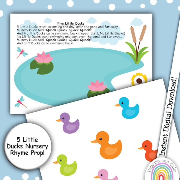 Five Little Ducks - Etsy