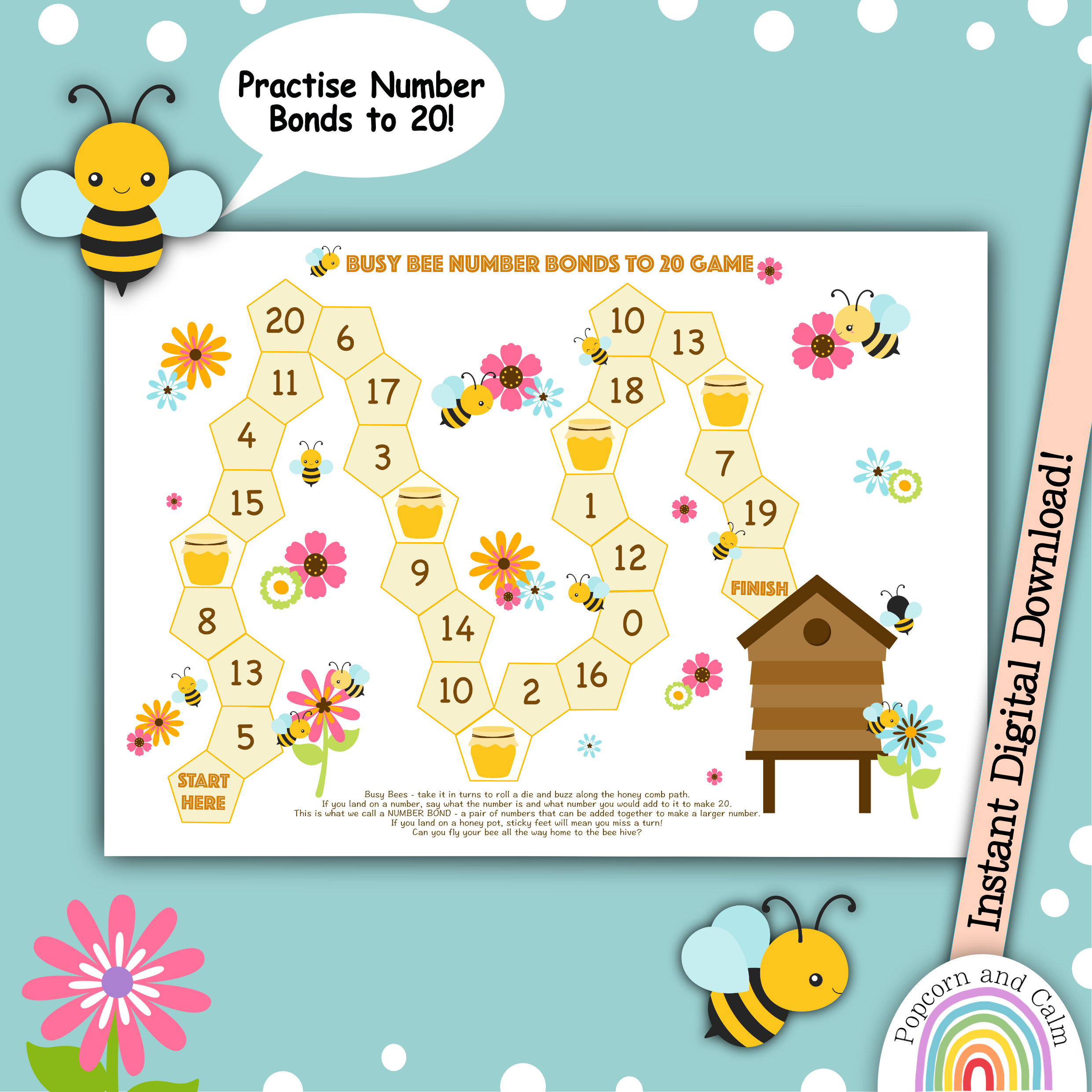 Number Games, Numeracy Activity Bundle, Number Bond Resources, Doubles ...
