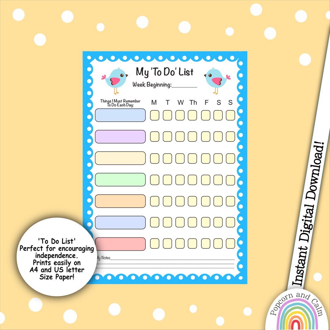 To Do List, Jobs Chart, Chore Chart, Organisational Chart, Promoting ...