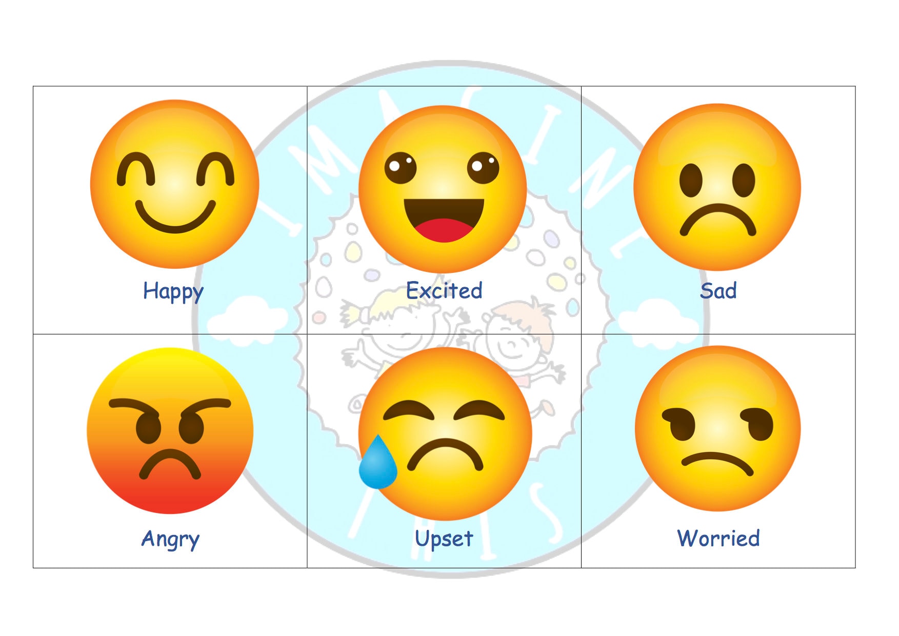 Emoji Cards Emotion Cards Feelings Cards Emotional Support | Etsy