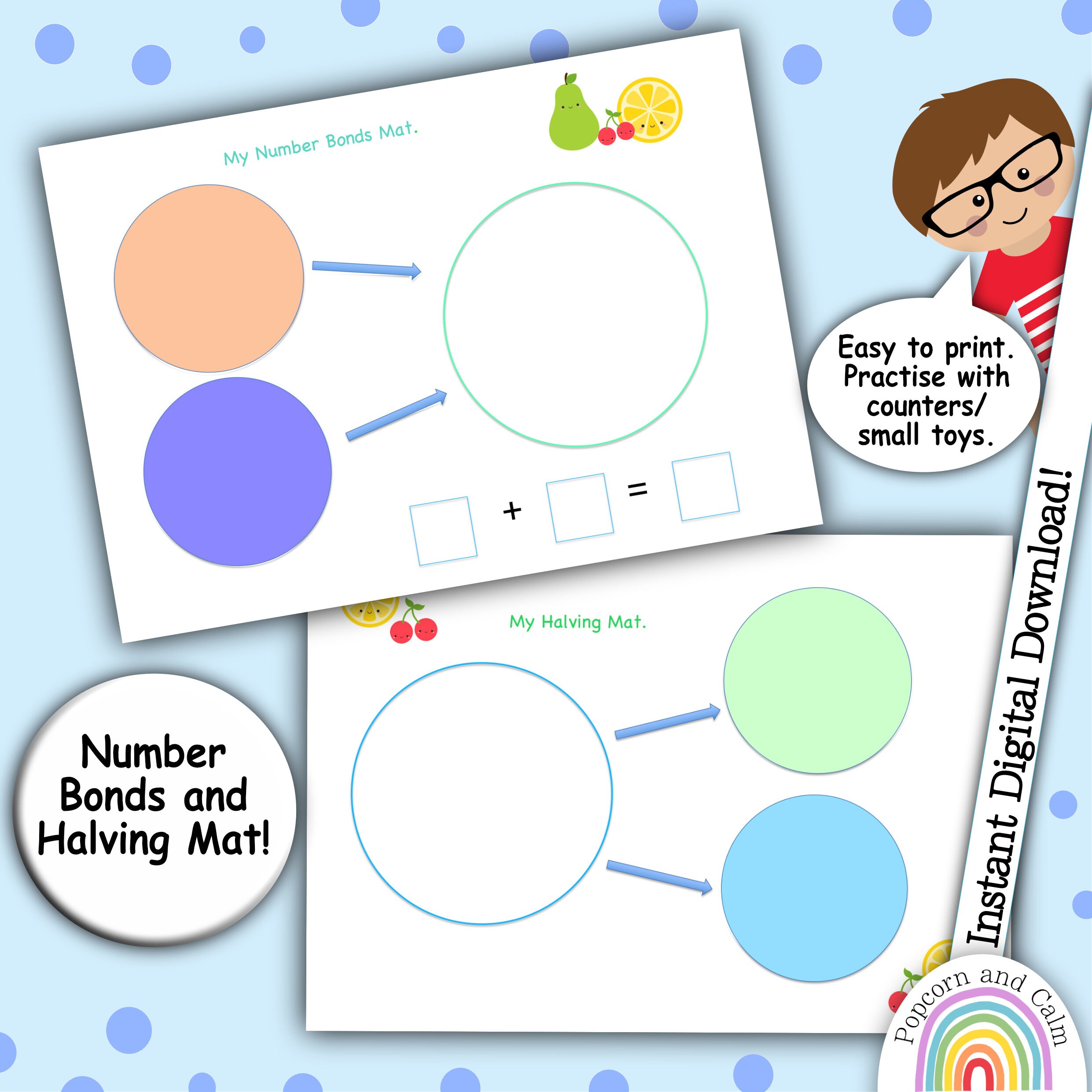 Numeracy Activities, Maths Resources, Downloadable Activity, Halving ...