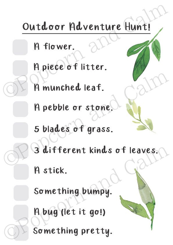 Outdoor Adventure Hunt, Treasure Hunt, Nature Detective, Outdoor ...