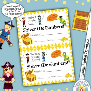 Certificate for Kids, Pirate Resources, Pirate Certificate, Pirate ...