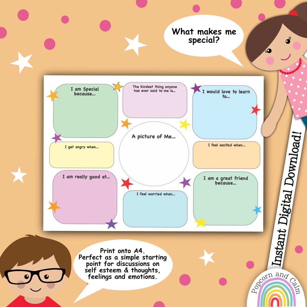 Child Mental Health, Kids Positivity, PSED Activity, Worry Printable ...