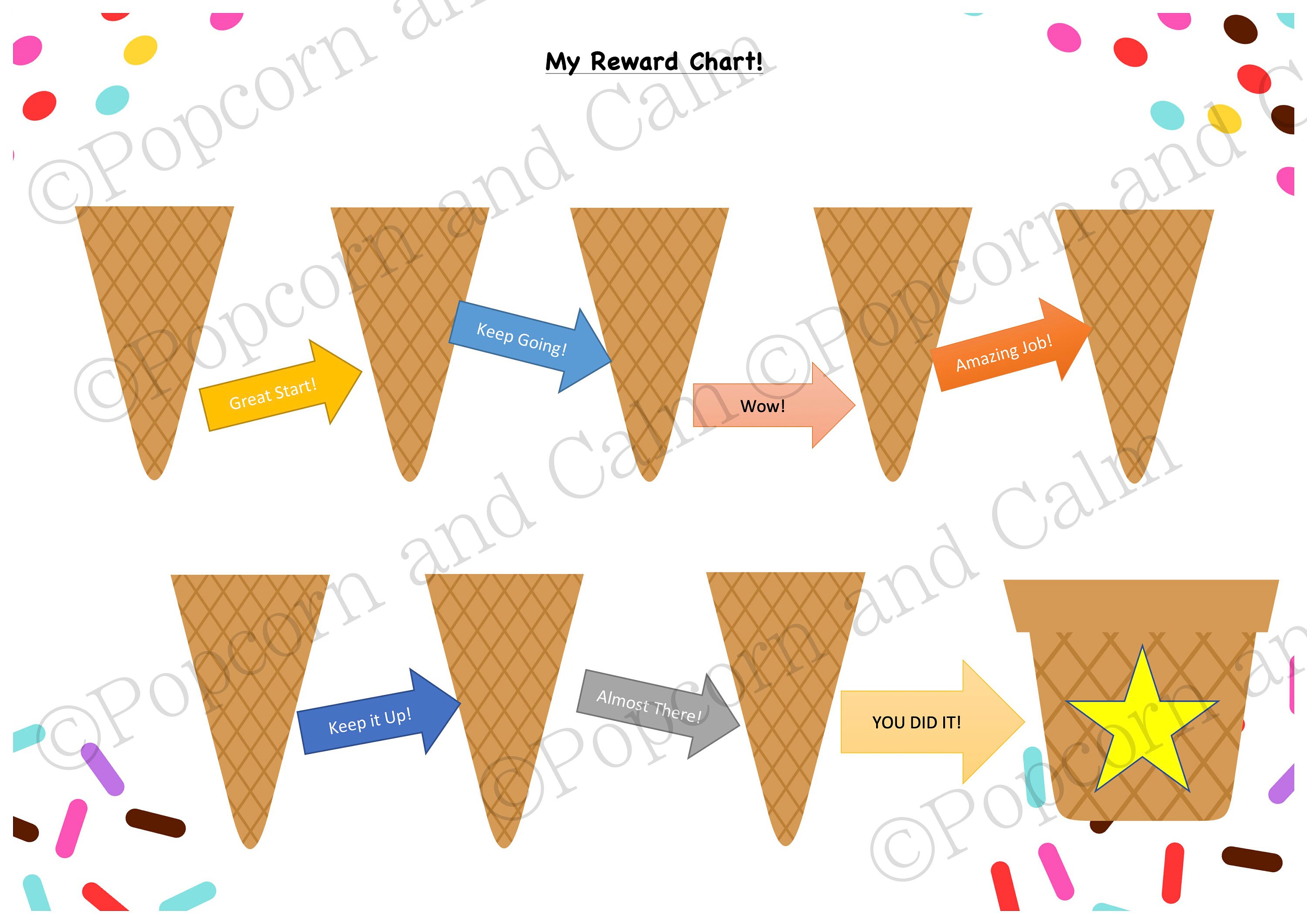 Reward Chart, Behavior Chart, Behaviour Goals, Incentive Chart, Chores ...