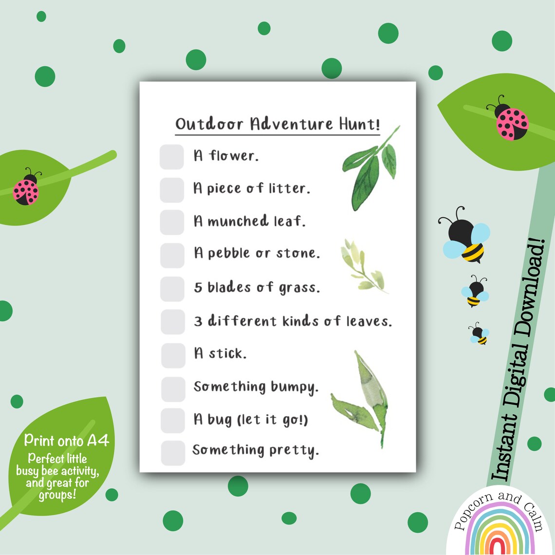 Outdoor Adventure Hunt, Treasure Hunt, Nature Detective, Outdoor ...