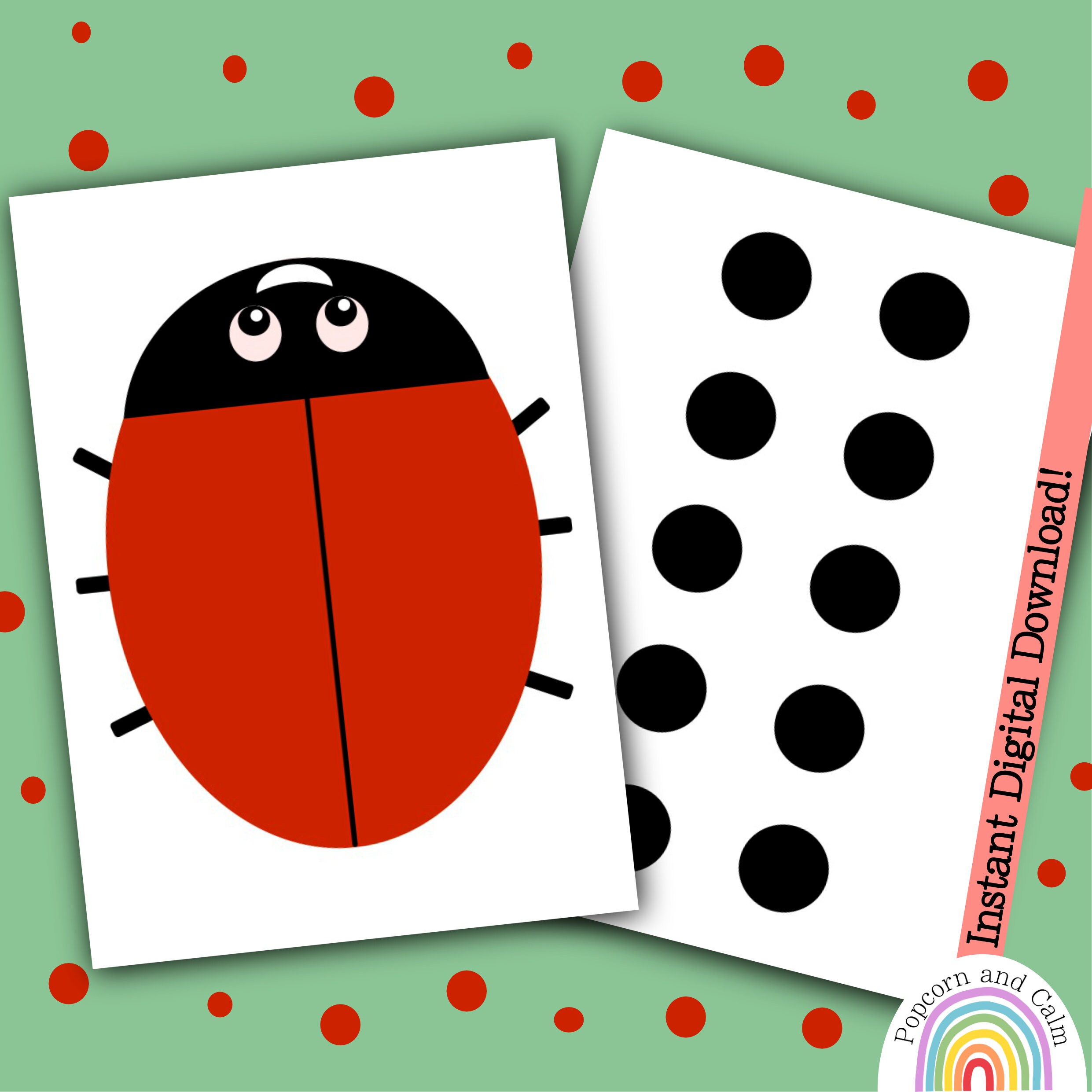 Ladybird Doubles, Number Bonds, Counting Activity, Early Years ...