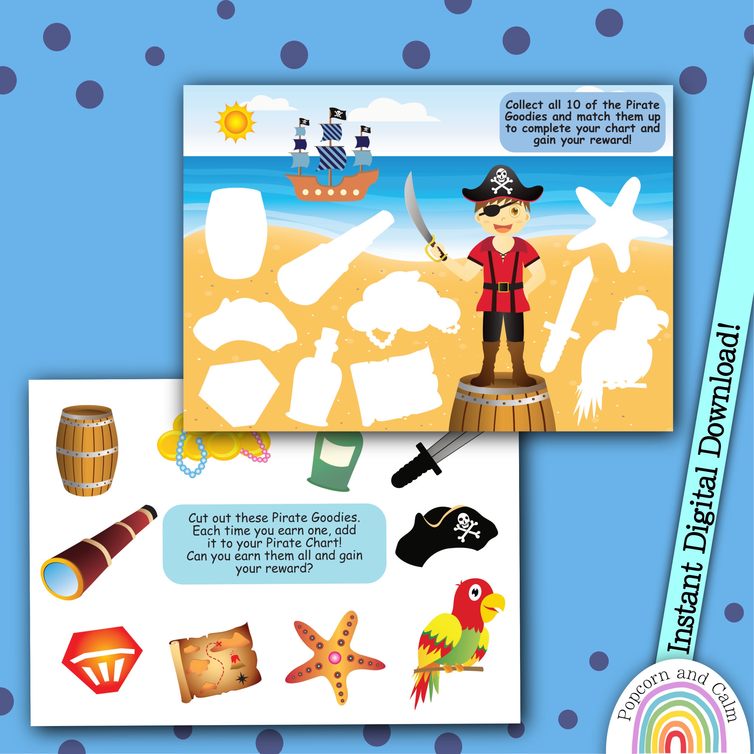 Pirate Reward Chart, Interactive Reward Chart, Pirate Resources ...