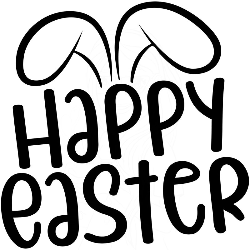 Happy Easter Bunny Svg - Etsy