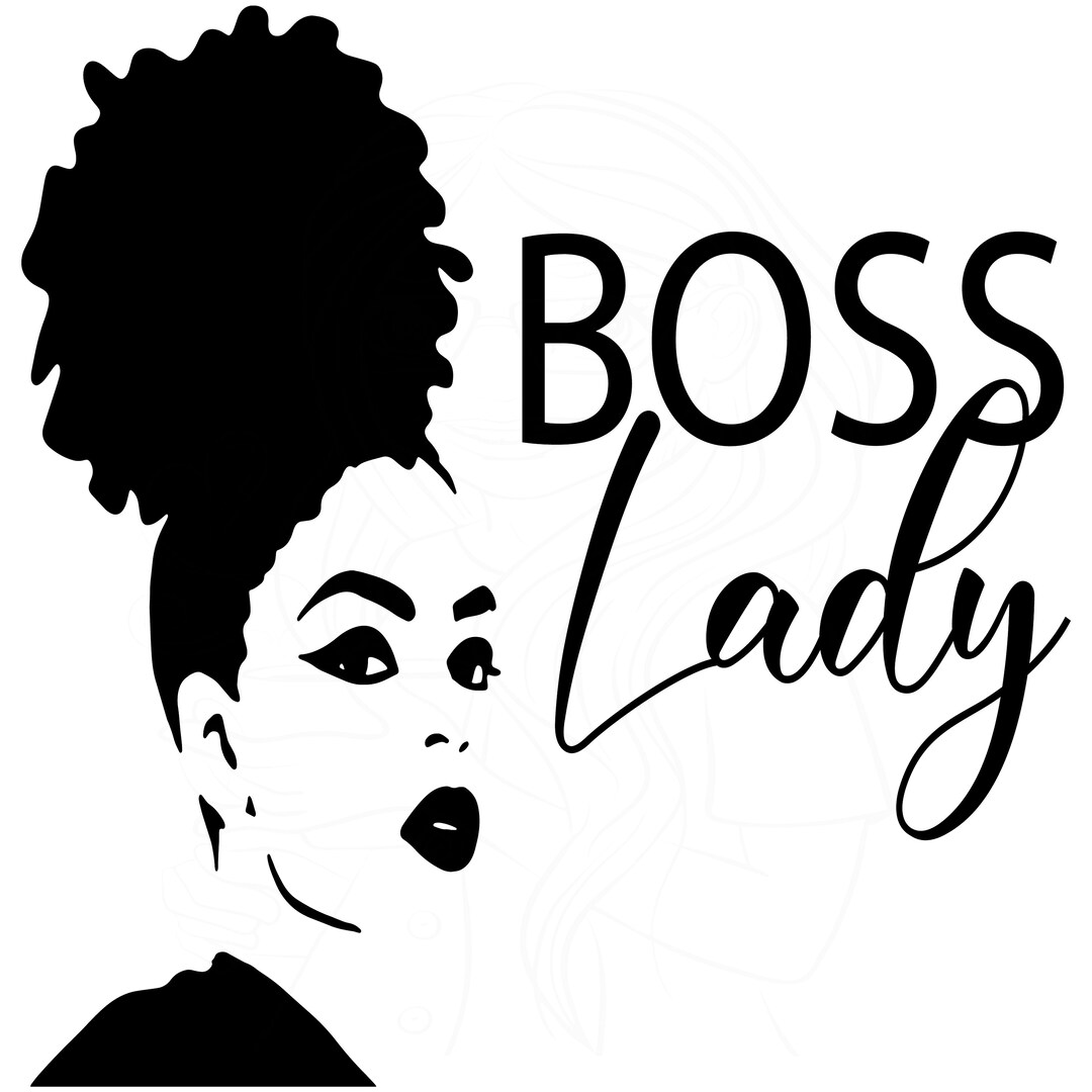 SVG PNG DXF - Boss Lady Cut File - Etsy