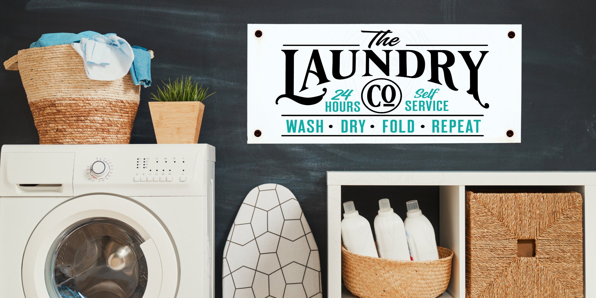 The Laundry Co 24 Hours Self Service Wash Dry Fold Repeat - Cut File - Etsy