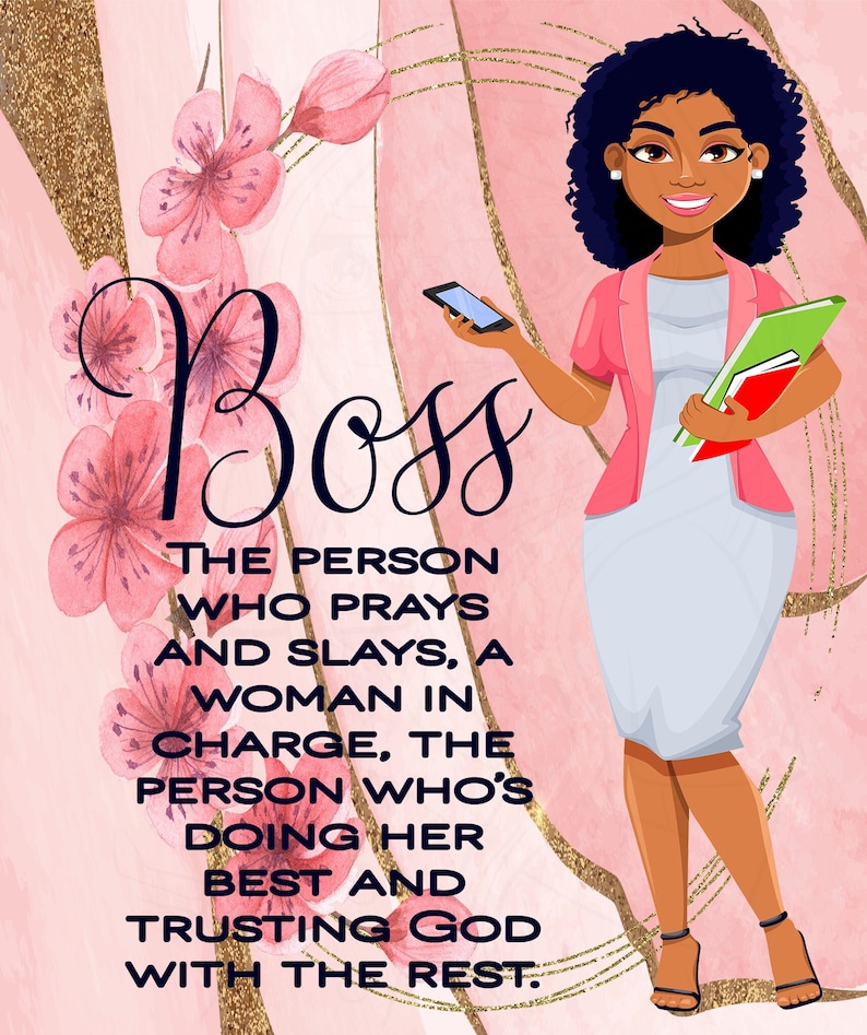 PRINTABLE Planner Cover, Lady Boss, Digital Design Download, Printable ...