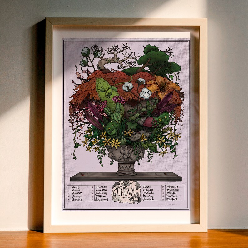 Unova Flora Art Print - Etsy