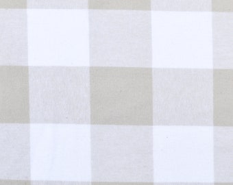 Taupe Plaid Fabric - Etsy