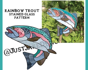 Stained Glass Trout - Etsy