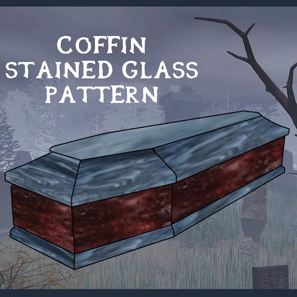 Coffin Stained Glass Pattern - Etsy