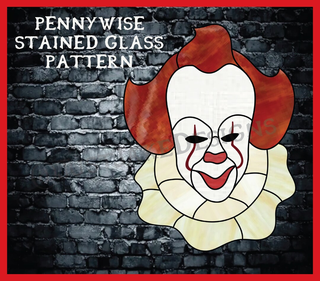 Pennywise "it" Stained Glass Pattern - Etsy