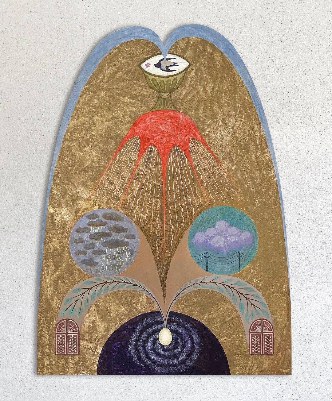 Genesis Painting Storm Art Surrealism Wall Art Sensual Painting ...