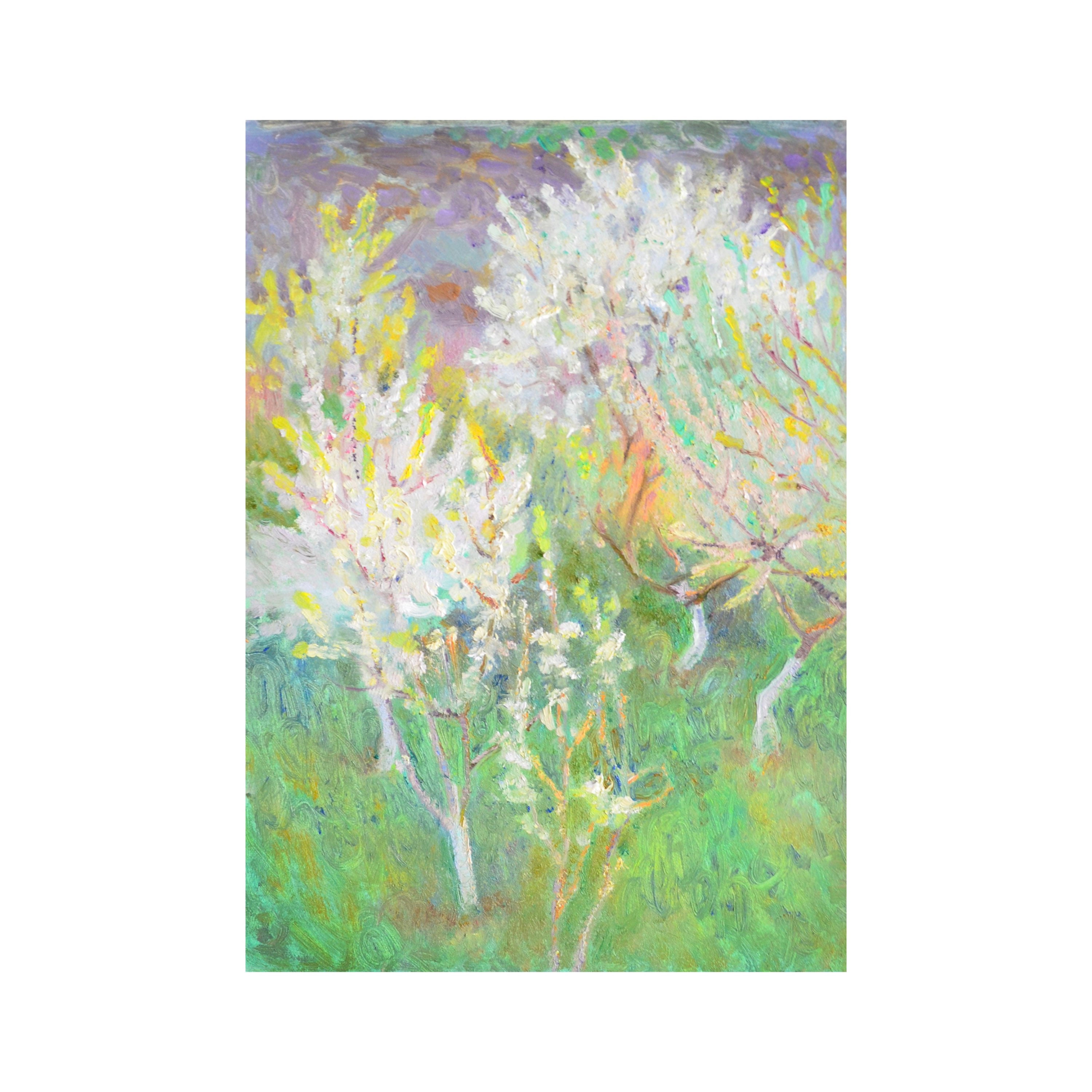 Tree Painting Nature Wall Art Tree Artwork Original Oil - Etsy