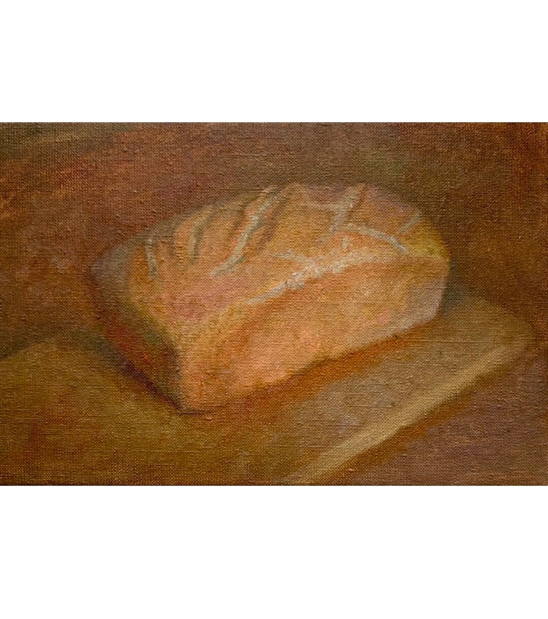 Bread Oil Painting: Original Still Life Bakery Art (12x8) - Etsy