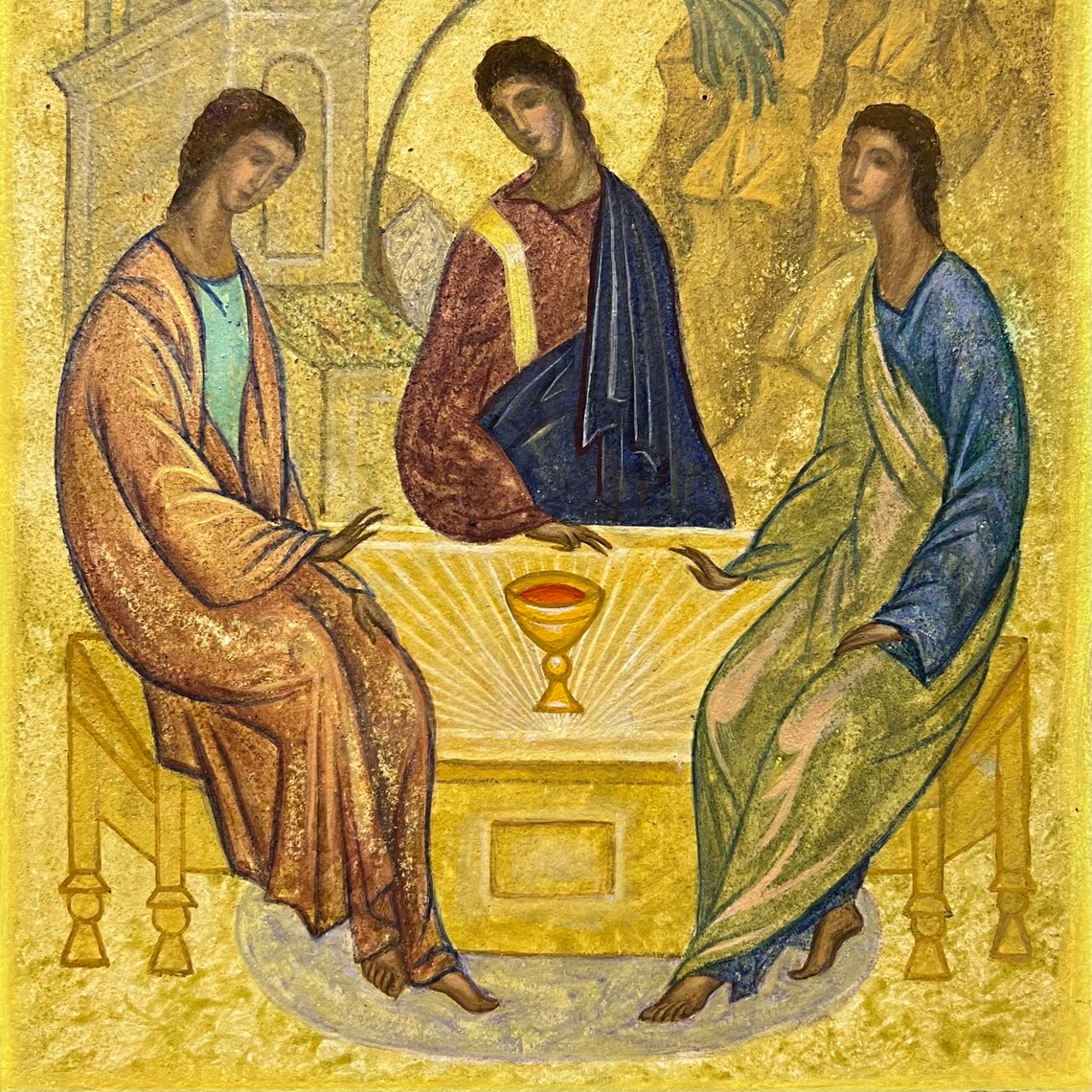 Custom Original Icoin Orthodox Artwork - Unique Religious Painting by ...