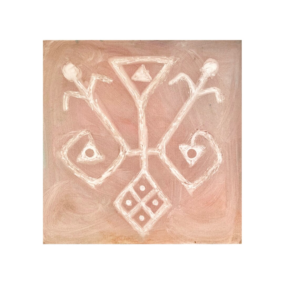 Runic Painting Amulet Painting Original Art Decor 27 by 27 Inch by ...