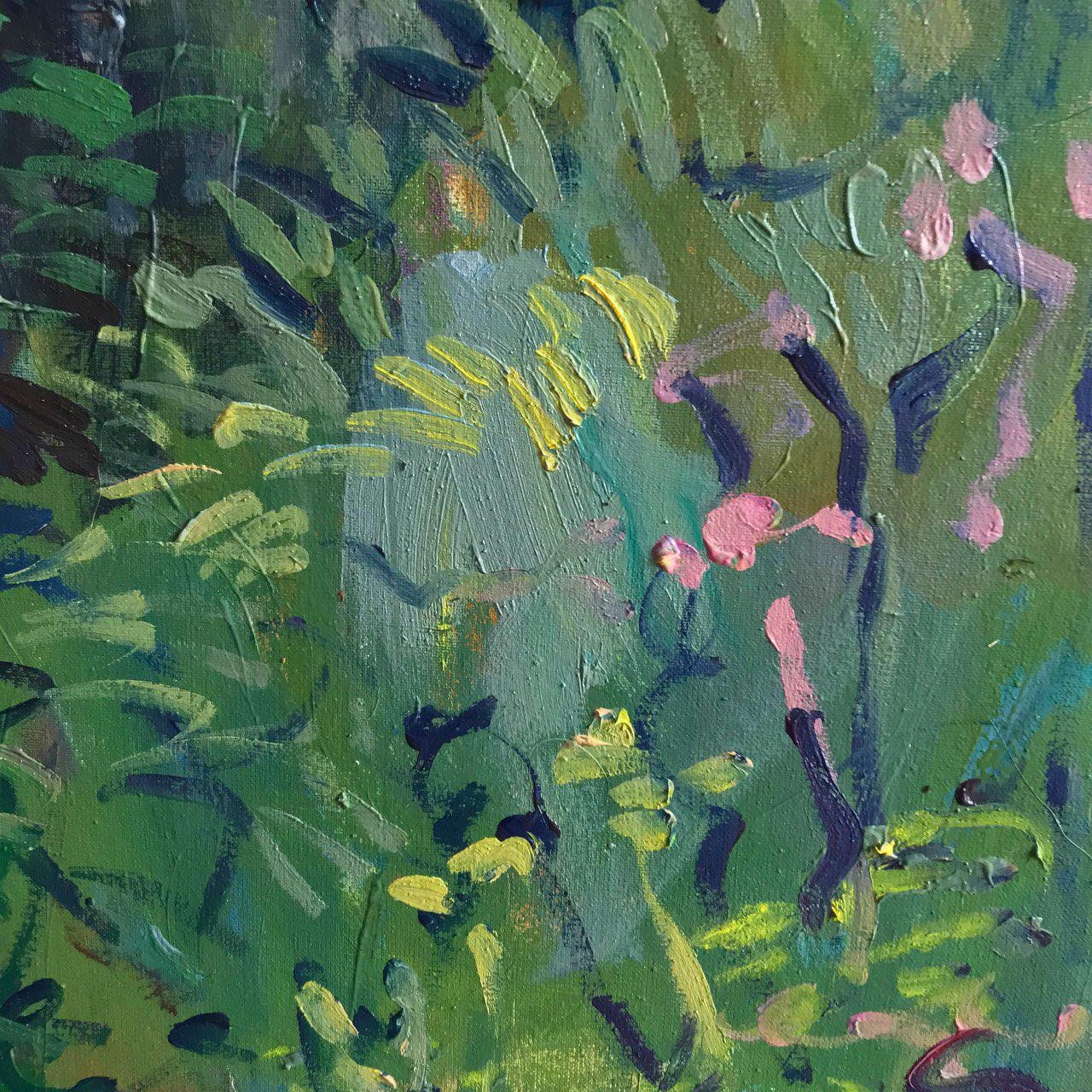 Forest Tree Painting Forest Wall Art Large Artwork Tree House | Etsy