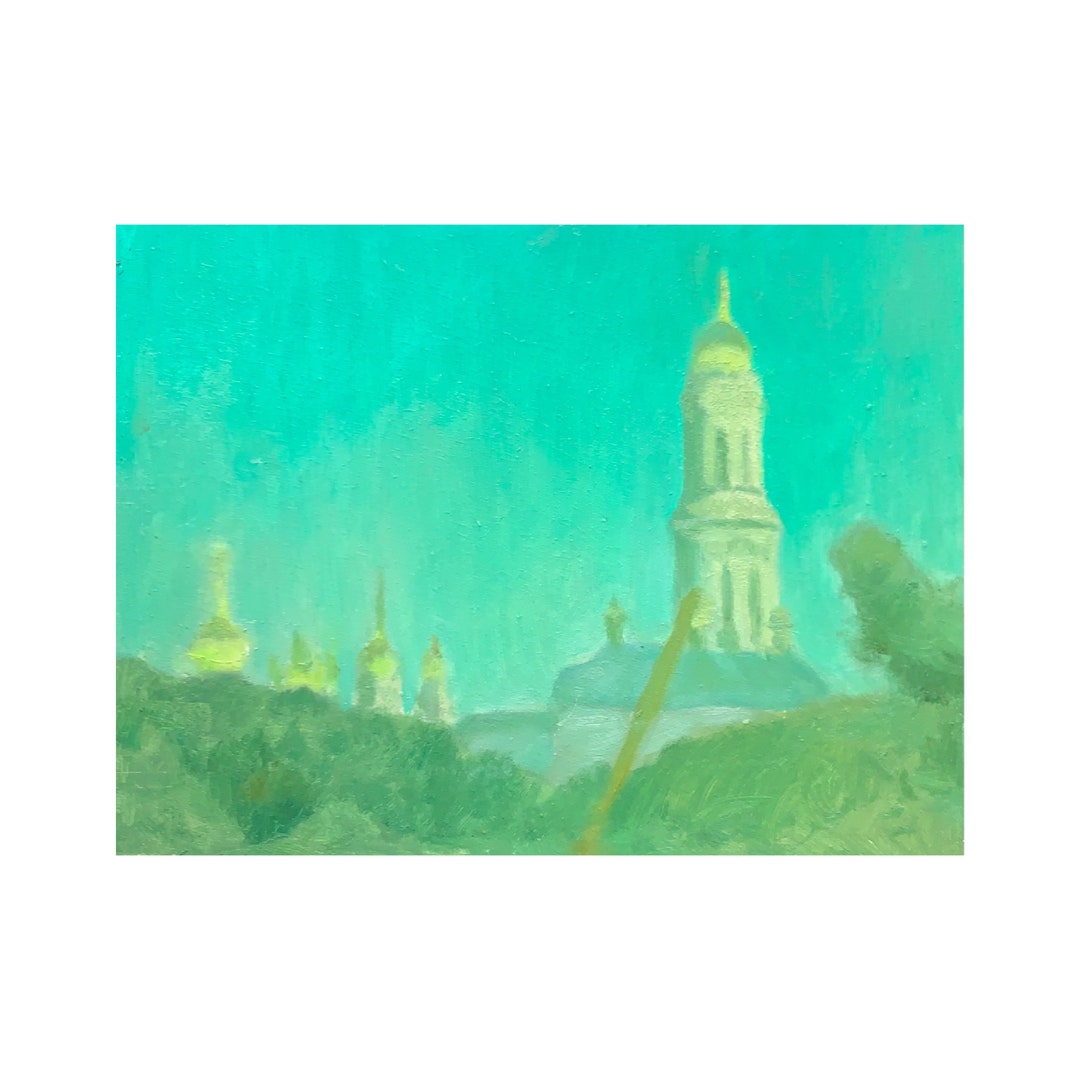 Landscape Christian Painting: Religious Wall Art (7x8) - Etsy