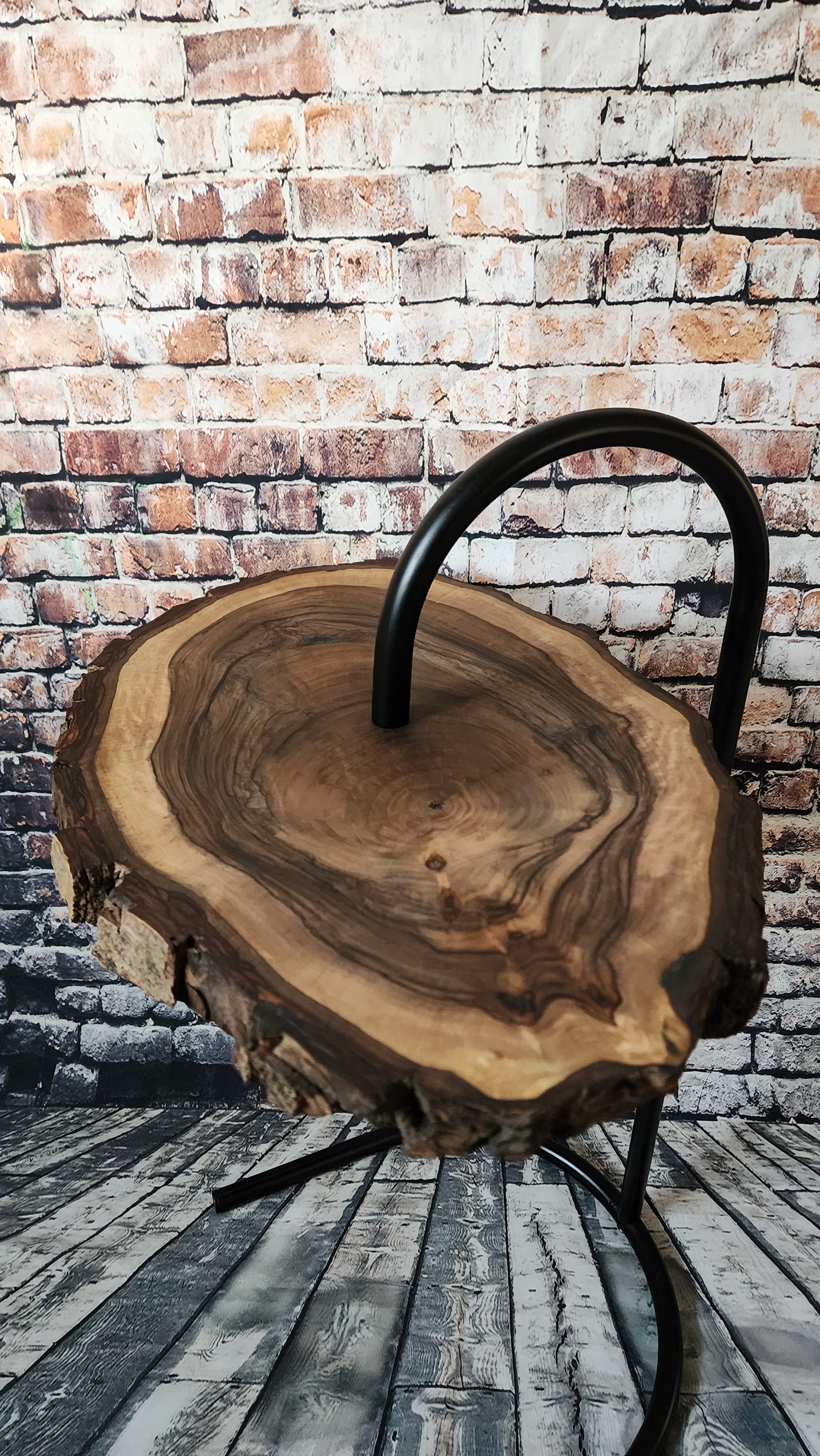 Walnut Wood Side Table - Etsy