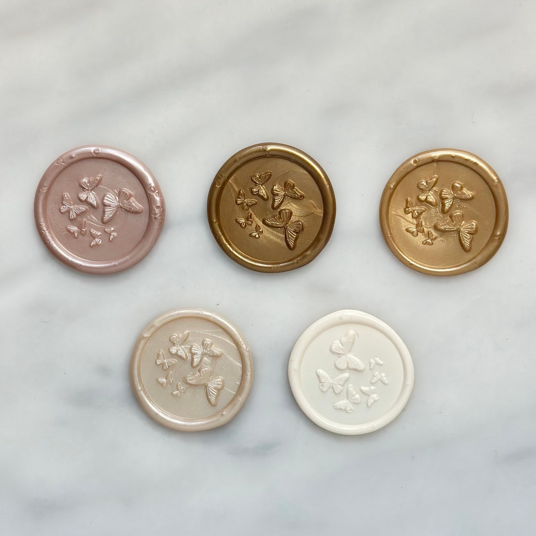 Butterfly Wax Seal Stickers Self Adhesive Wedding Invitation Seals - Etsy