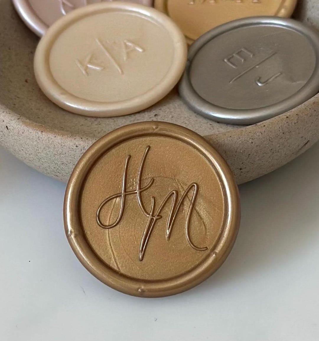 Custom Wax Seal Stamp: Wedding Invitation Seals, Self Adhesive - Etsy