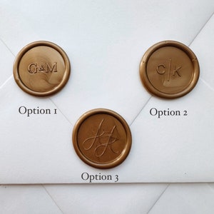 Custom Wax Seal Stamp: Wedding Invitation Seals, Self Adhesive - Etsy