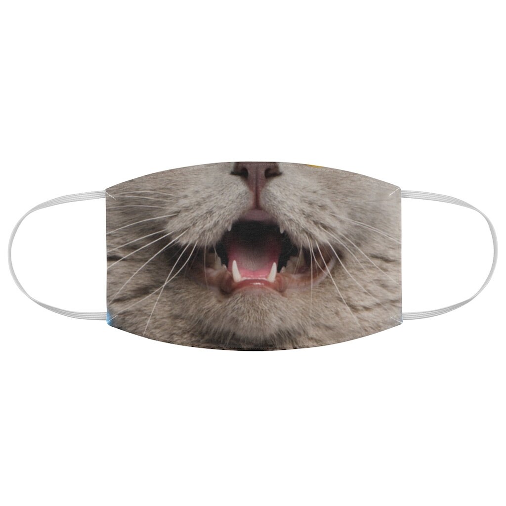 Cat Face Fabric Face Mask - Etsy