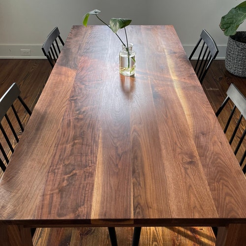 Walnut Dining Table - Etsy
