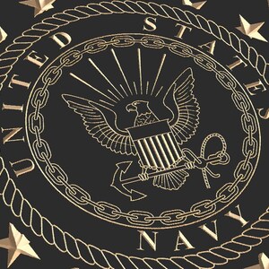US Navy Emblem in Union - Navy Vector Logo File - Diy CNC Laser Cut ...