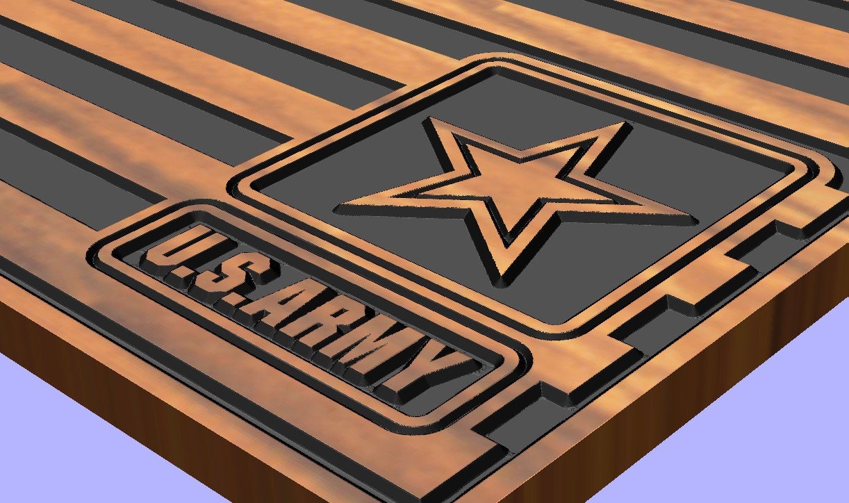 United States Army American Flag Cut Files - Svg, Crv, Dxf, Eps, Pdf ...