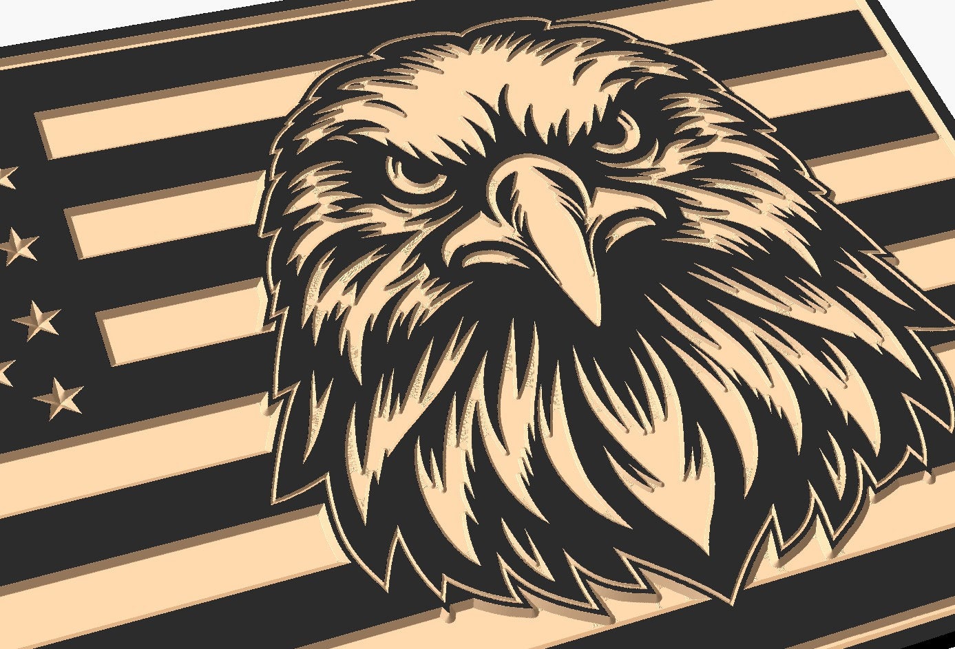 American Flag With Bald Eagle Vector Bundle #2 - Svg, Dxf, Pdf ...