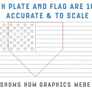 Home Plate American Flag - Baseball Flag Vector - Dxf, Eps, Svg, Pdf ...