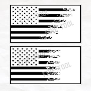 Split American Flag Cut Files - CNC & Laser USA Vectors - Gradient ...