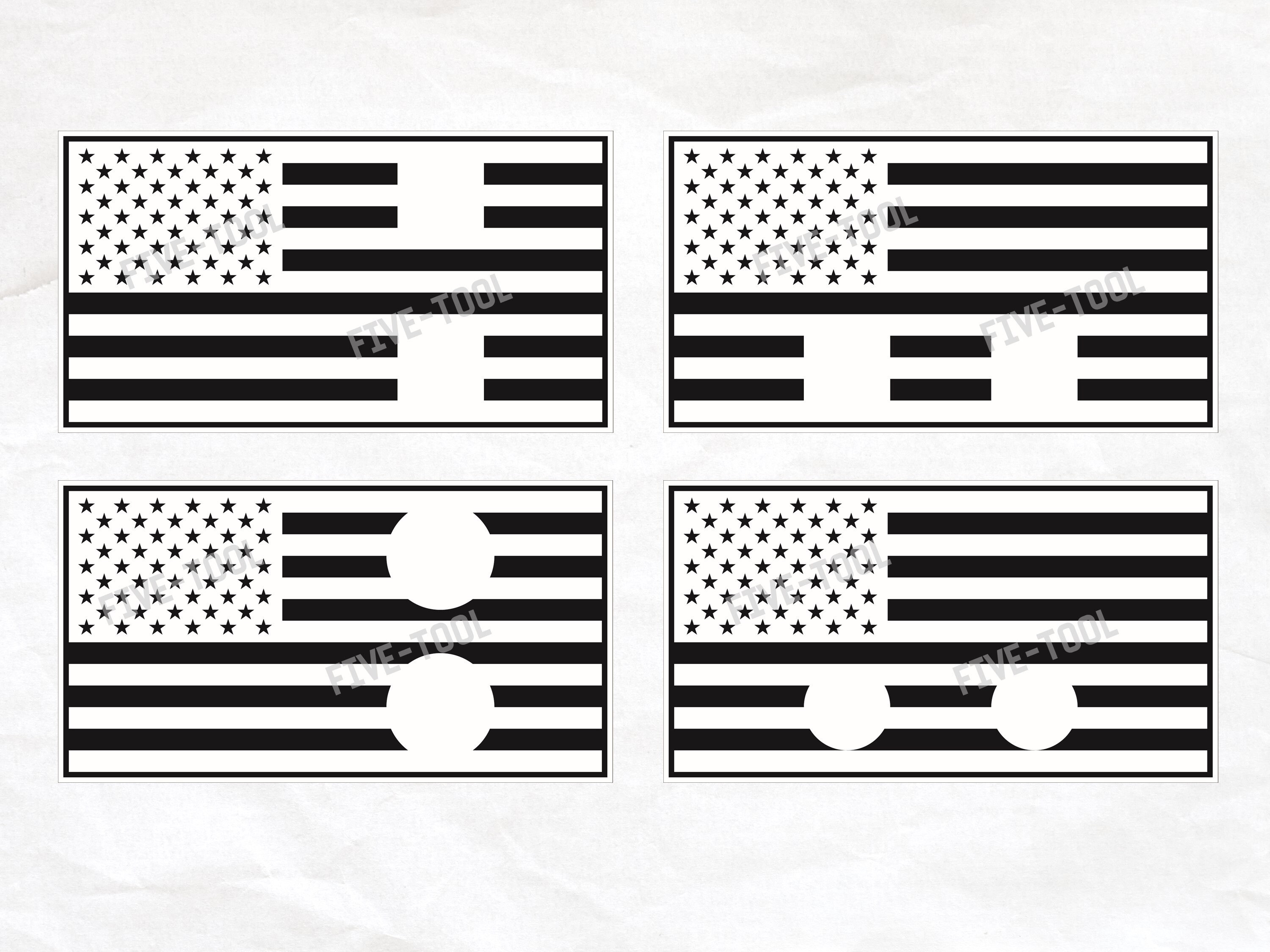 American Flag DIY Vector Files - Blank Starter Set for Custom Designs ...