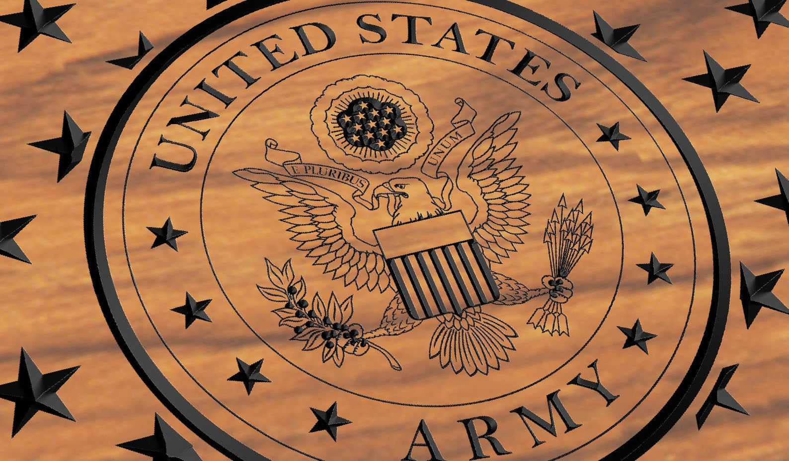 US Army Service Mark in Union - Army Crest Vector - Crv, Dxf, Eps, Svg ...