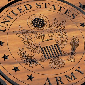 US Army Service Mark in Union - Army Crest Vector - Crv, Dxf, Eps, Svg ...